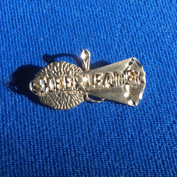 925 Sterling Silver | Jewelry | Vintage Charm Cheerleader Over Pompom ...